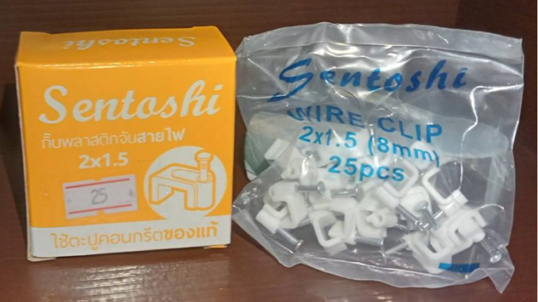 กิ๊บจับสายไฟ VAF ขนาด 2*1.5 (25 อัน) Sentoshi - หจก.พงศ์ไพสิทธิ์